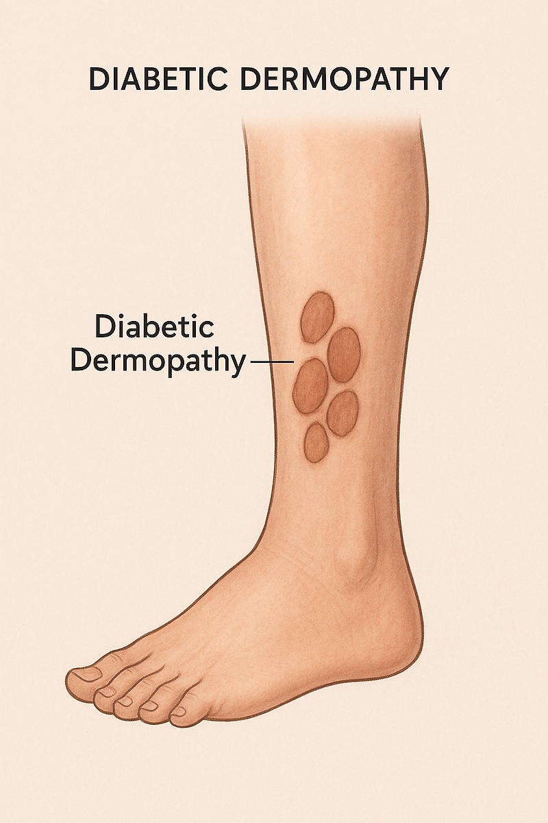 당뇨병성 피부병변(Diabetic Dermopathy) 원인과 증상 치료법