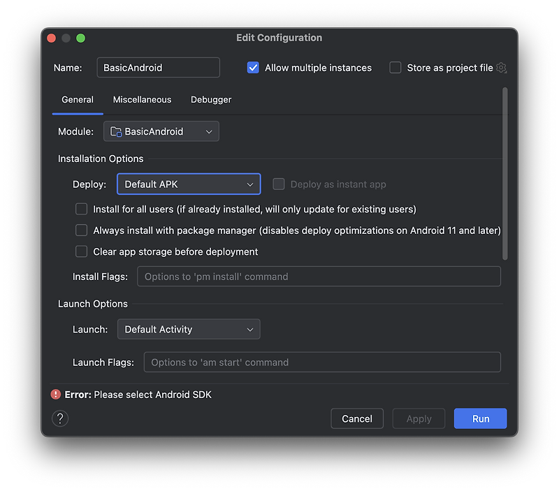 [Android Studio] Please select Android SDK 에러 해결 방법