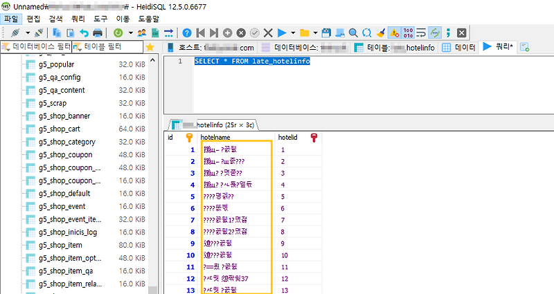 [HeidiSQL] 설치 및 한글 깨짐 현상 바로 잡기