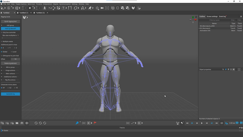 How to quickly rig humanoid character using Quick Rigging Tool - 캐공방TV