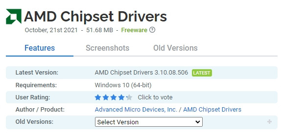 AMD Chipset Drivers 무료 다운로드