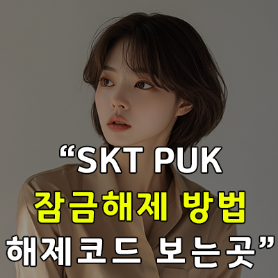 SKT유심잠금 해제 방법, SK PUK코드번호 찾는 방법 정리함 - 워커경제