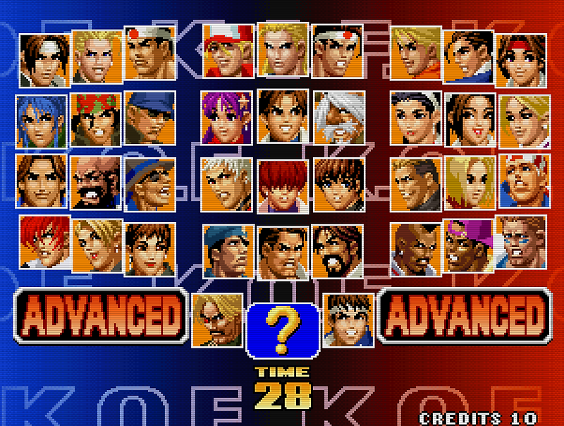 더 킹 오브 파이터즈 98 (The King Of Fighters 98) 기술표