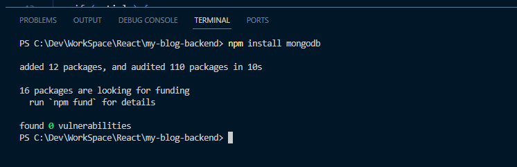 [MongoDB] Adding MongoDB to Express