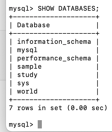 SQL 첫걸음 - 맥북 MySQL 설치 경로 찾기 및 실행