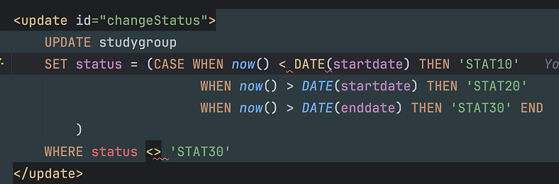 [PostgreSQL_MyBatis] 부등호 사용시 Tag name expected Element is not closed 에러 해결법 — 코딩 공부하는 블로그