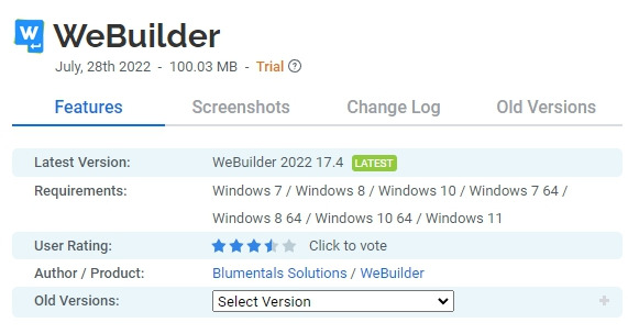 WeBuilder 무료 다운로드