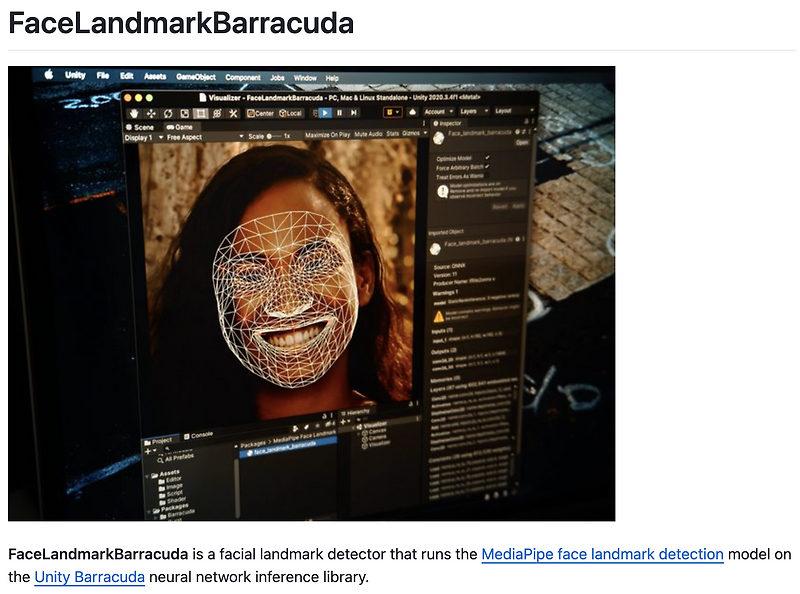 Barracuda :: Landmark - MediaPipe Face Landmark / Iris Landmark