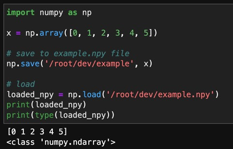 npy, npz 파일 다루기! - JJukE's Brain