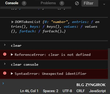 JavaScript | Codesandbox | 콘솔창 클리어하는 방법