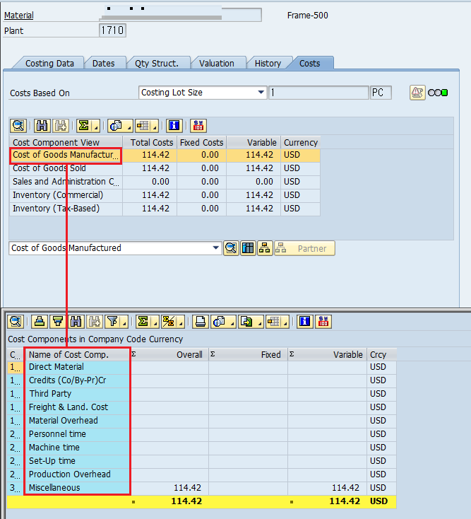 [SAP CO] 원가구성요소 구조(Cost component structure) 에 관하여(4)
