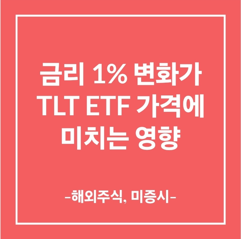 금리 1% 변화가 TLT ETF 가격에 미치는 영향