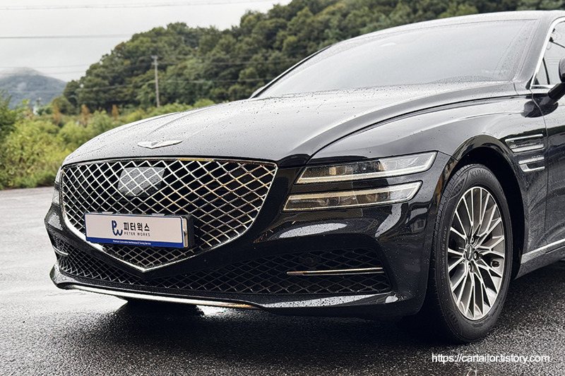 제네시스 G80(RG3) 2.5T 2WD 미션오일교환 - 드레인방식, 미션오일레벨링