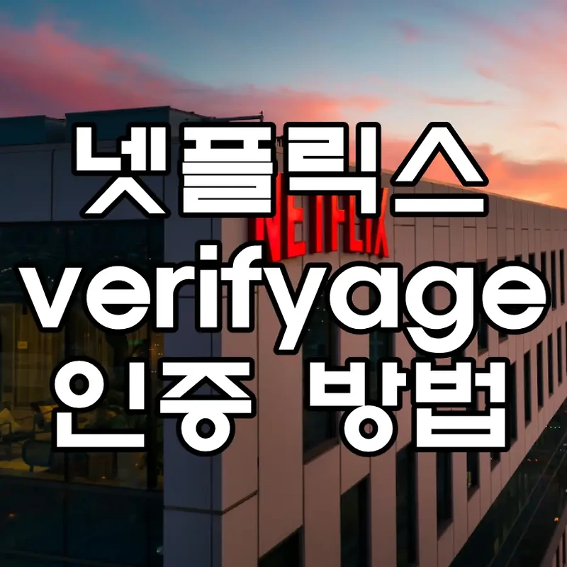 넷플릭스 verifyage 인증 방법 (성인 연령 제한 해제)