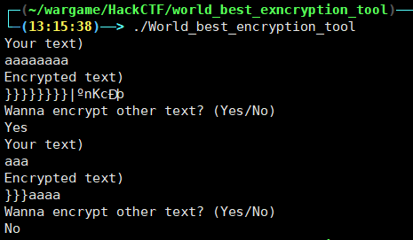 [HackCTF : Pwnable] World Best Encryption Tool 풀이 (64bit, leak)