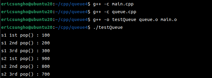 Queue2 (생성자 초기화 리스트, static member, explicit)