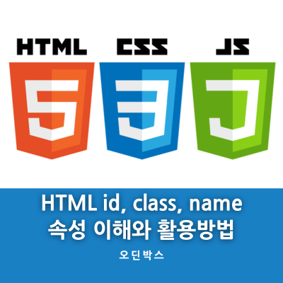 HTML id, class, name 속성 이해와 활용방법