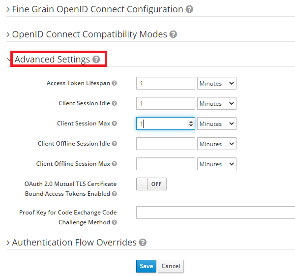 KeyCloak Session, Token Timeout 설정하기
