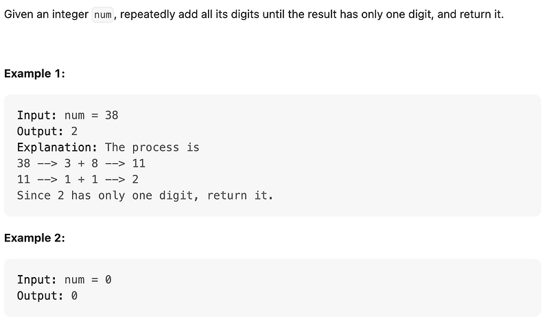 [LeetCode/Python] 258. Add Digits - A023 :: Coding & Study