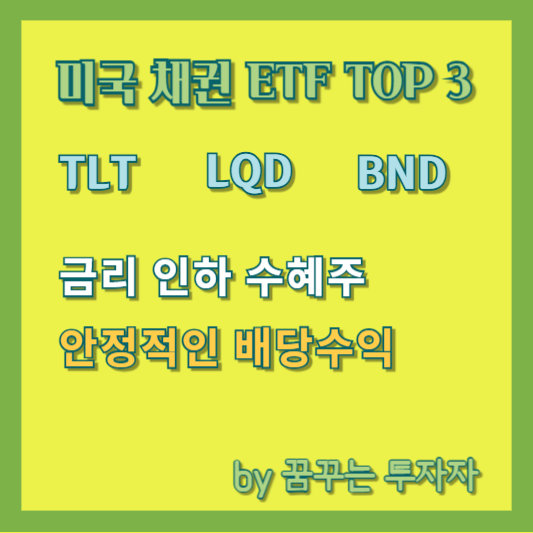 미국 채권 ETF TOP3: TLT, LQD, BND