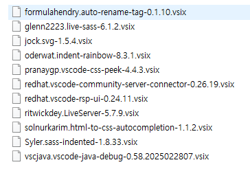 오프라인 vscode extention