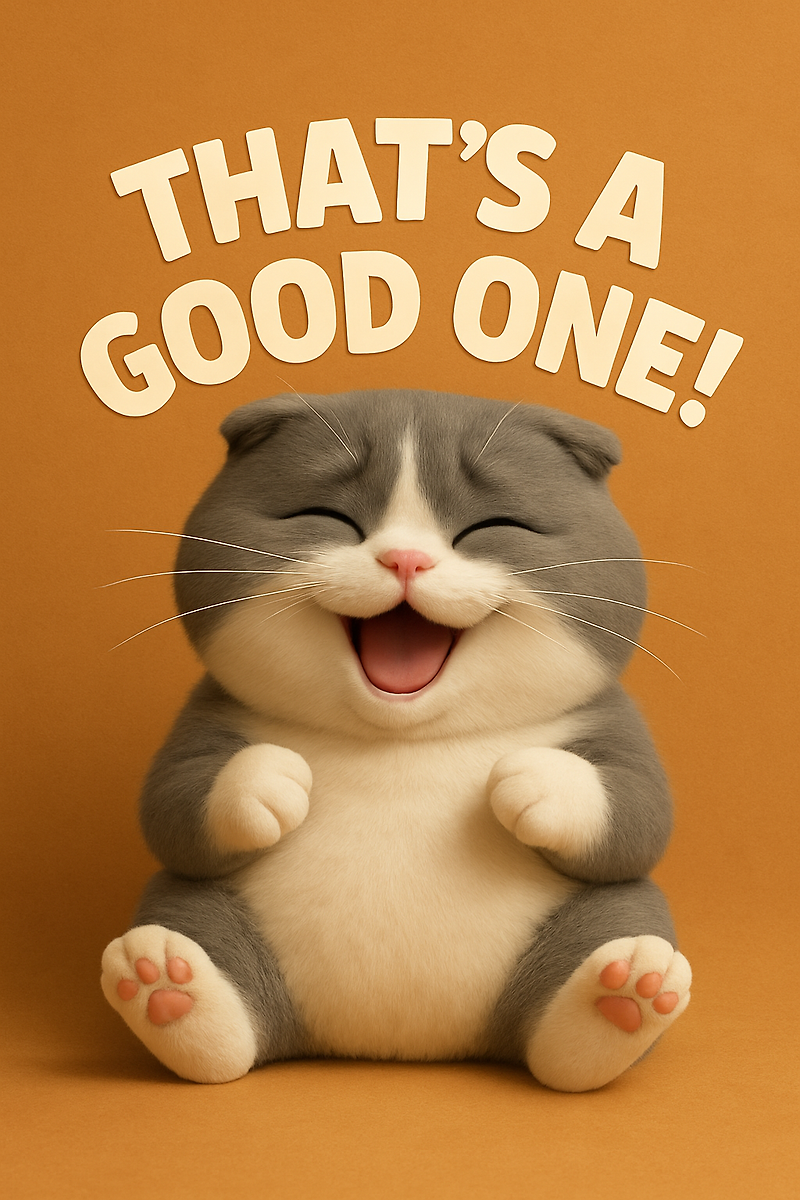 "That’s a good one!"