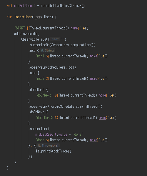 rxjava subscribeOn observeOn 요약