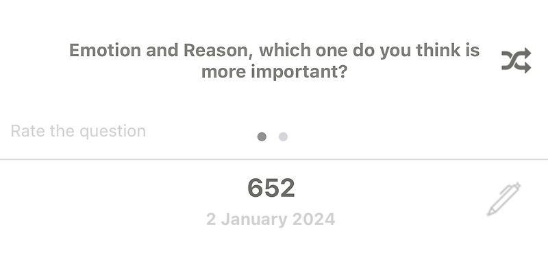 Question Diary 240102TUE: Q652