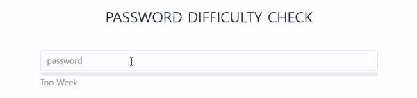 React Password Progress Bar
