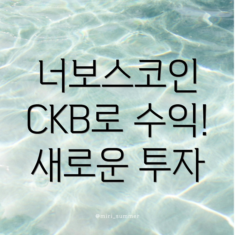 너보스(CKB) 코인