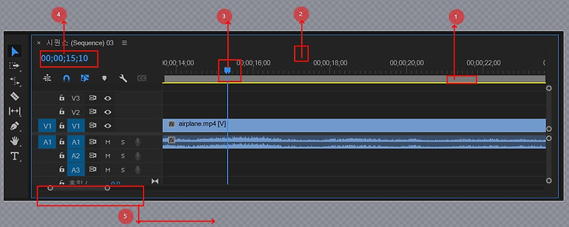 재생헤드 (Playhead) 이동법 6가지(타임라인과 트랙)