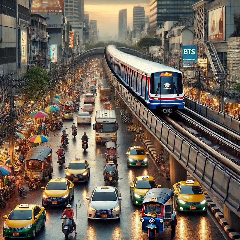 방콕 BTS, MRT, 버스 완전 분석! 교통 마스터하기