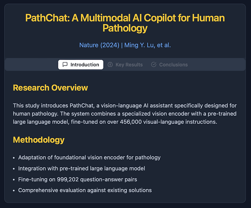 AI의 의학 도전 (8) : PathChat, 병리학의 새로운 동반자 - 다중모달 AI가 여는 정확한 진단의 미래
