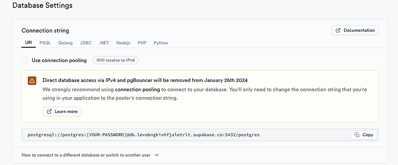 nextjs + Prisma + supabase