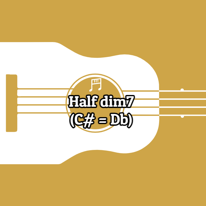 C#m7(♭5) = Dbm7(♭5) 를 알아봅시다.