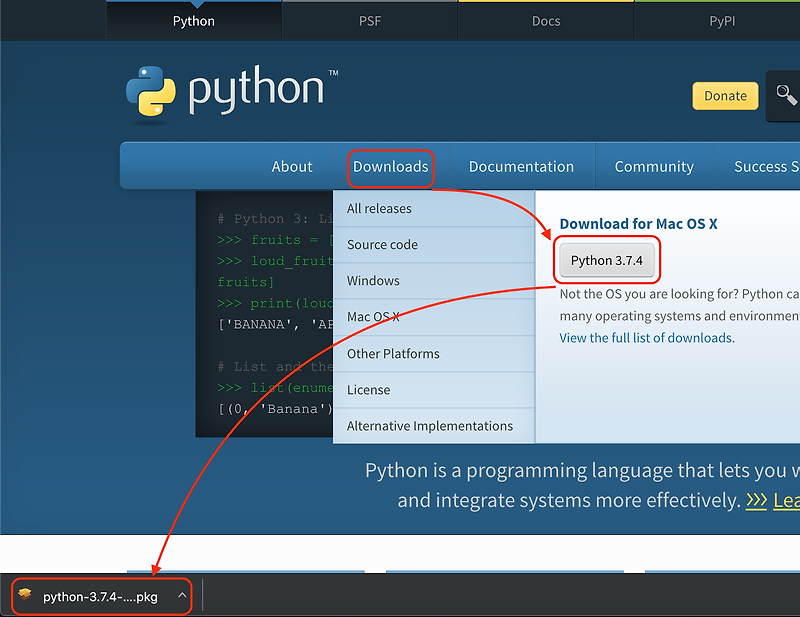 [Python] python 설치 on Mac