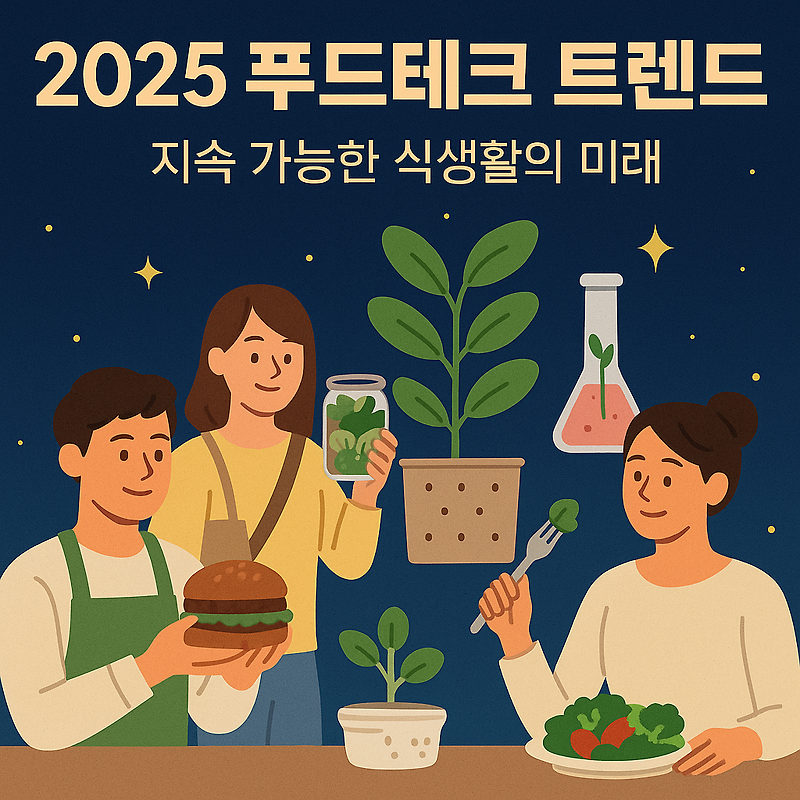 2025 푸드테크 트렌드🥗｜지속 가능한 식생활의 미래