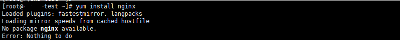 [Error] No package nginx available. 해결 방법