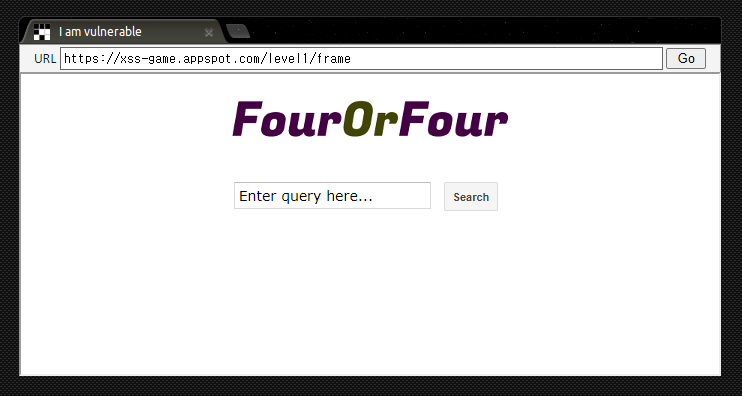 XSS Game 1번 문제