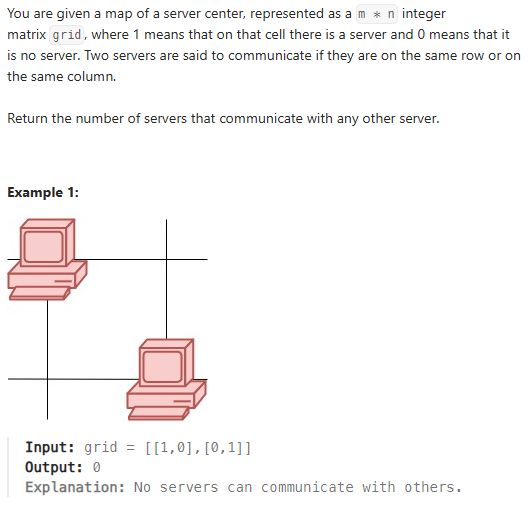 [Python] 1267. Count Servers that Communicate
