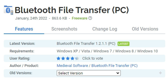 Bluetooth File Transfer (PC) 무료 다운로드