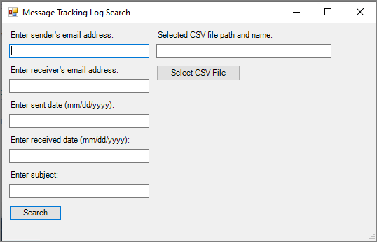 [ChatGPT] Exchange Server. Get-MessageTrackingLog Script를 Windows Form ...