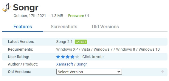 Songr 무료 다운로드