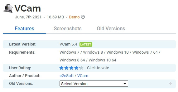 VCam 무료 다운로드