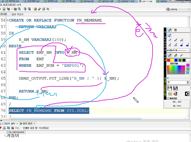 PL/SQL 프로시저/패키지