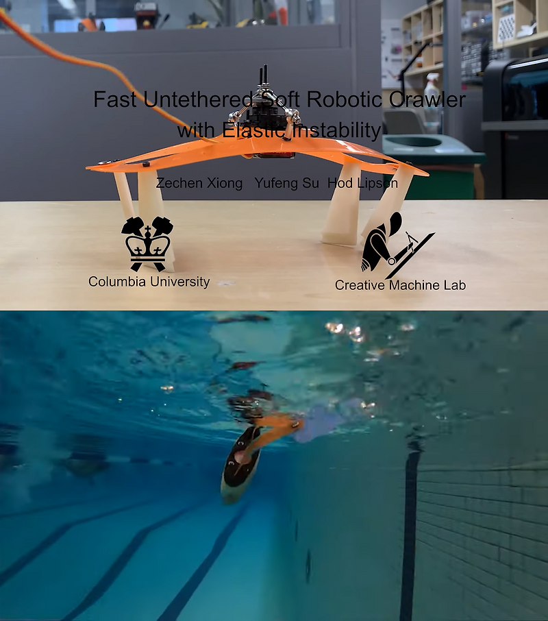 [Locomotion] 머리핀의 메커니즘을 응용한 로봇 - Fast Untethered Soft Robotic Crawler ...