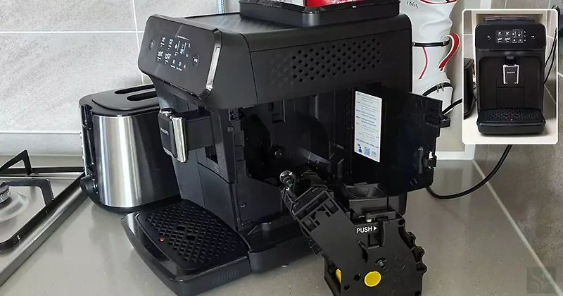 필립스 전자동 커피 머신 EP1200 정기 내부 청소 방법 (추출기, 물받이 등)