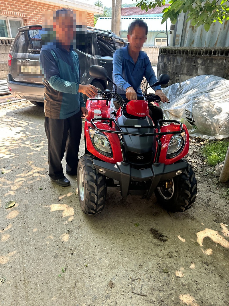 충북 영동군 킴코 MXU125 사륜오토바이 납품 대만산 ATV 사발이