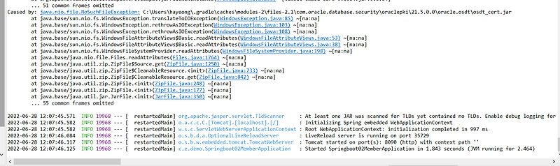 oracle6 java.nio.file.NoSuchFileException: cause by osdt_cert.jar