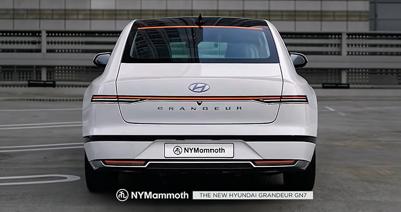 "방향지시등 위로 올라갈까?" 현대차, 신형 '그랜저 페이스리프트(GN7)' 상상도로 미리보기